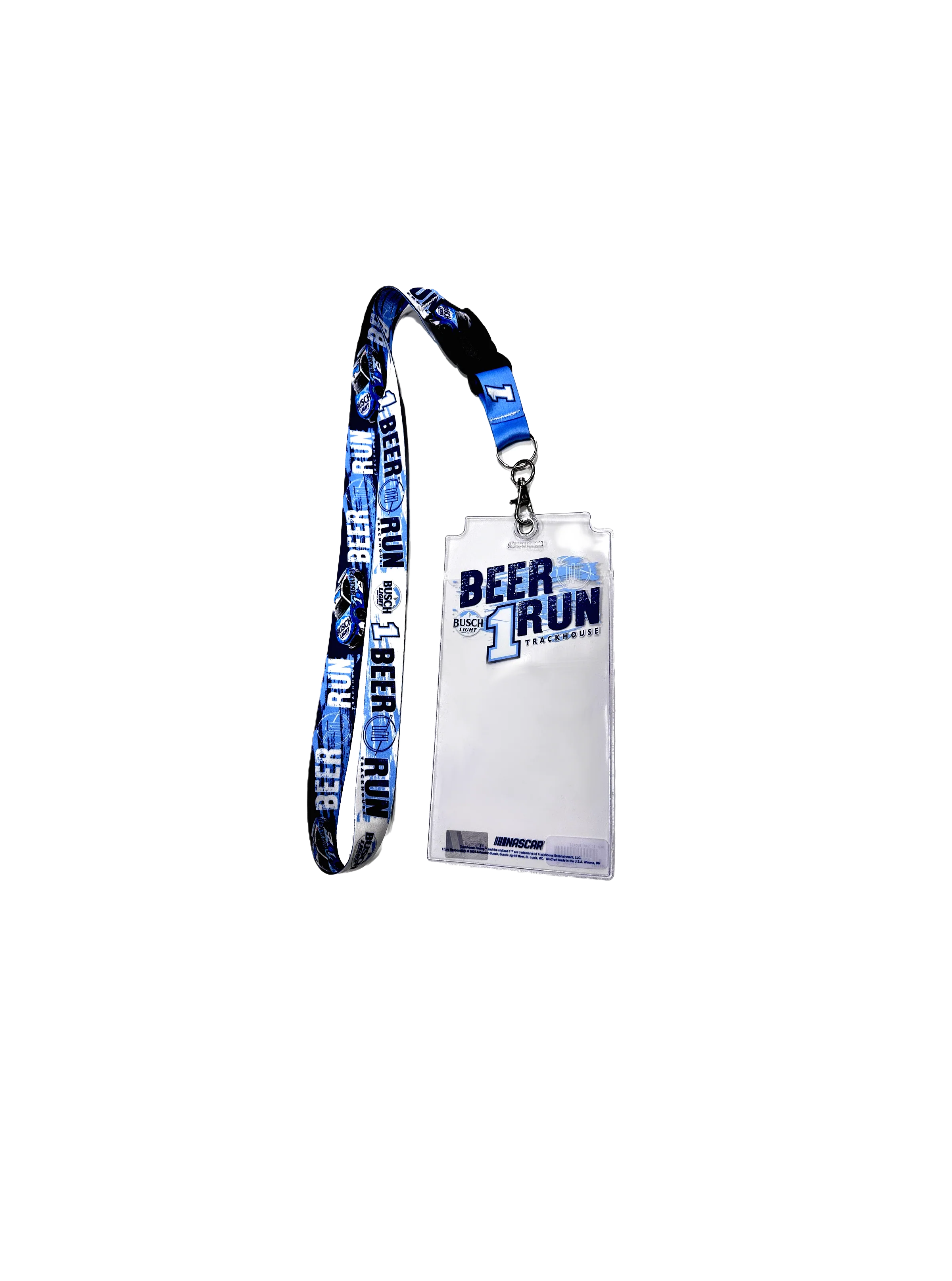 #1 Busch Light BEER RUN! Credential Holder/Lanyard – Trackhouse ...